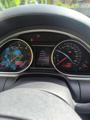 Blue Audi Q7 2008 in Panevezys, with an engine capacity of 3.00 L and mileage of 311 thousand km for 6300 €, photo 9 on AUTOMOTO.COM.LV