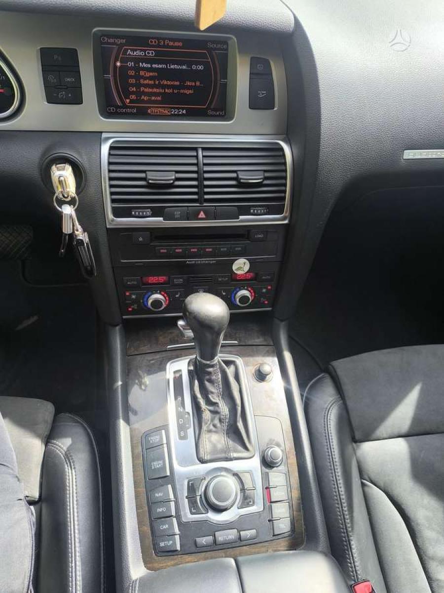 Blue Audi Q7 2008 in Panevezys, with an engine capacity of 3.00 L and mileage of 311 thousand km for 6300 €, photo 10 on AUTOMOTO.COM.LV