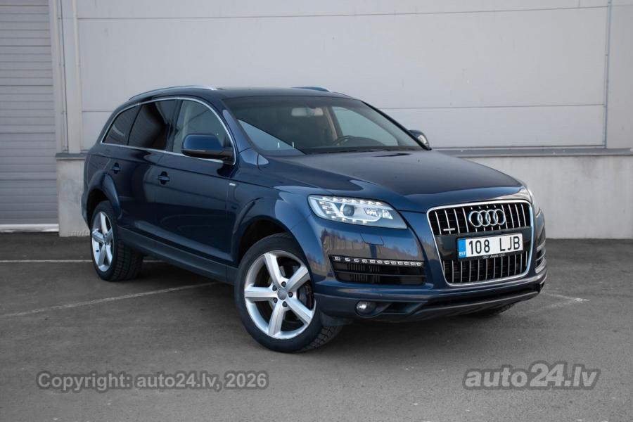 Blue Audi Q7 2010 in Tartu, with an engine capacity of 3.00 L and mileage of 304 thousand km for 9990 €, photo 4 on AUTOMOTO.COM.LV