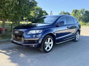 Blue Audi Q7 2012 in Siauliai, with an engine capacity of 3.00 L and mileage of 156 thousand km for 6900 €, photo  on AUTOMOTO.COM.LV