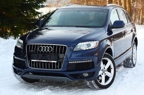 Zils Audi Q7 2013 Petrikaičiai, ar dzinēja tilpumu 3.00 L un nobraukumu 249 tūkst. km par 8199 €, foto 1 vietnē AUTOMOTO.COM.LV