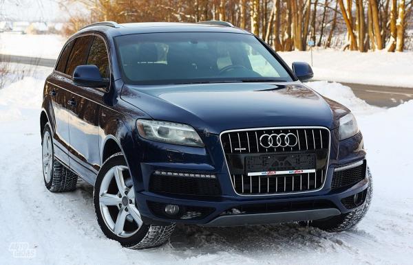 Blue Audi Q7 2013 in Petrikaiciai, with an engine capacity of 3.00 L and mileage of 249 thousand km for 8199 €, photo 1 on AUTOMOTO.COM.LV