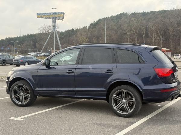 Blue Audi Q7 2013 in Vilnius, with an engine capacity of 3.00 L and mileage of 264 thousand km for 12700 €, photo 4 on AUTOMOTO.COM.LV