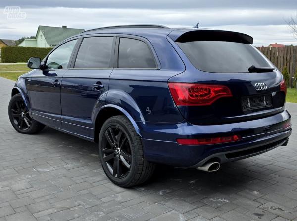 Blue Audi Q7 2013 in Druskininkai, with an engine capacity of 3.00 L and mileage of 258 thousand km for 12150 €, photo 3 on AUTOMOTO.COM.LV