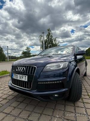 Zils Audi Q7 2014 Tallina, ar dzinēja tilpumu 3.00 L un nobraukumu 226 tūkst. km par 15000 €, foto  vietnē AUTOMOTO.COM.LV
