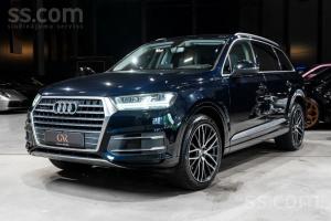 Blue Audi Q7 2015 in Riga, with an engine capacity of 3.00 L and mileage of 189 thousand km for 23900 €, photo  on AUTOMOTO.COM.LV