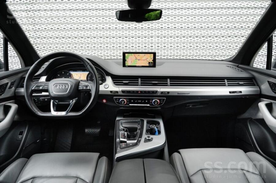 Blue Audi Q7 2015 in Riga, with an engine capacity of 3.00 L and mileage of 259 thousand km for 26700 €, photo 8 on AUTOMOTO.COM.LV
