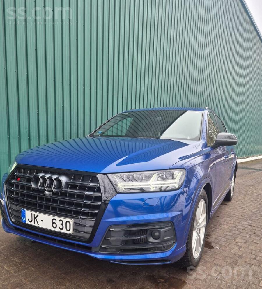Zils Audi Q7 2016 Rīga, ar dzinēja tilpumu 4.00 L un nobraukumu 329 tūkst. km par 28500 €, foto 2 vietnē AUTOMOTO.COM.LV