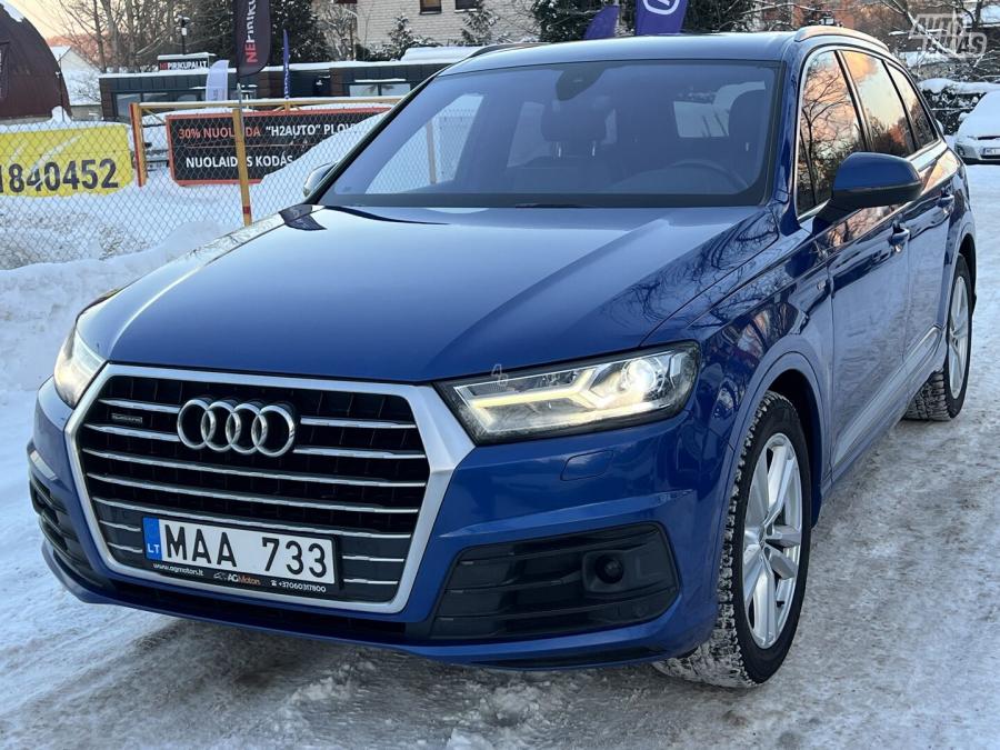 Zils Audi Q7 2016 Viļņa, ar dzinēja tilpumu 3.00 L un nobraukumu 315 tūkst. km par 19000 €, foto 1 vietnē AUTOMOTO.COM.LV