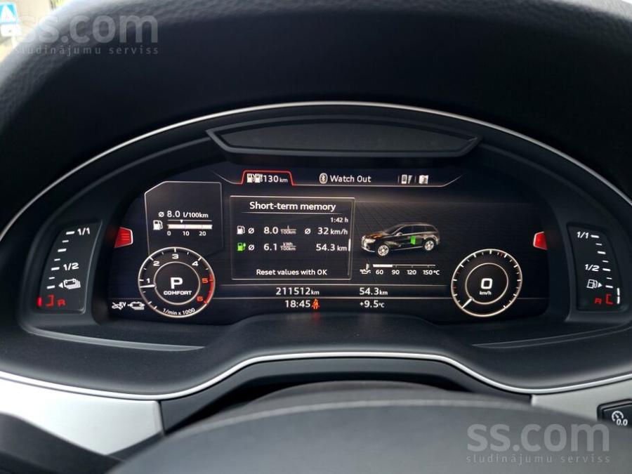 Zils Audi Q7 2016 Rīga, ar dzinēja tilpumu 3.00 L un nobraukumu 211 tūkst. km par 24900 €, foto 17 vietnē AUTOMOTO.COM.LV