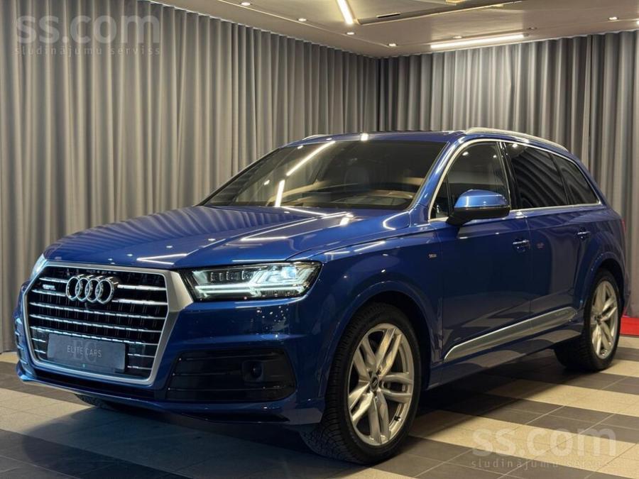 Zils Audi Q7 2016 Rīga, ar dzinēja tilpumu 3.00 L un nobraukumu 143 tūkst. km par 30990 €, foto 1 vietnē AUTOMOTO.COM.LV