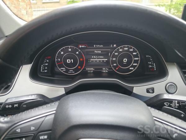 Синий Ауди Ку 7 2016 в Даугавпилс, объемом двигателя 3.00 л и пробегом 330 тыс. км за 19500 €, фото 7 на AUTOMOTO.COM.LV