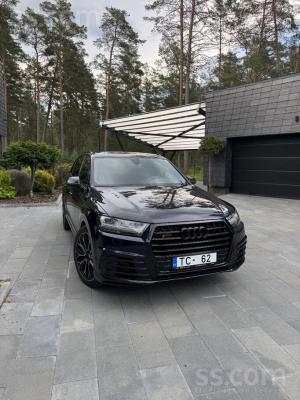 Zils Audi Q7 2016 Rīga, ar dzinēja tilpumu 4.00 L un nobraukumu 153 tūkst. km par 35499 €, foto  vietnē AUTOMOTO.COM.LV
