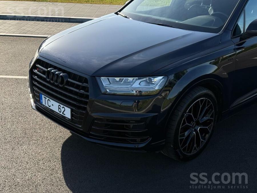 Blue Audi Q7 2016 in Riga, with an engine capacity of 4.00 L and mileage of 153 thousand km for 35499 €, photo 15 on AUTOMOTO.COM.LV