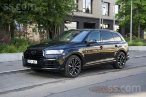 Blue Audi Q7 2016 in Riga, with an engine capacity of 4.00 L and mileage of 154 thousand km for 34599 €, photo  on AUTOMOTO.COM.LV