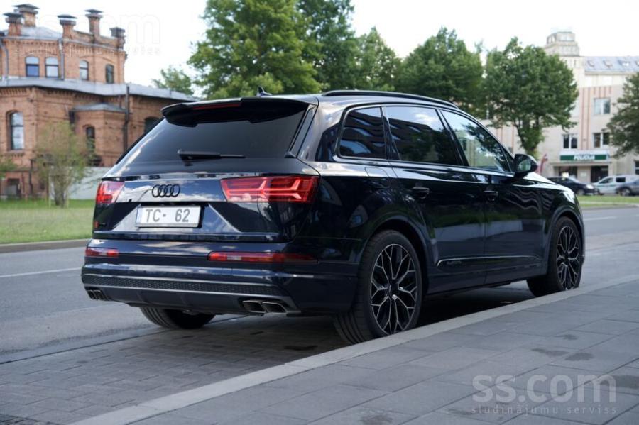 Blue Audi Q7 2016 in Riga, with an engine capacity of 4.00 L and mileage of 154 thousand km for 34599 €, photo 11 on AUTOMOTO.COM.LV
