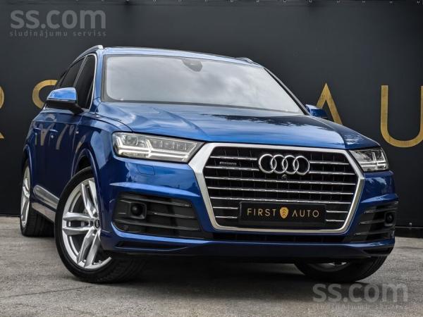 Blue Audi Q7 2016 in Tukums, with an engine capacity of 3.00 L and mileage of 260 thousand km for 25500 €, photo 1 on AUTOMOTO.COM.LV