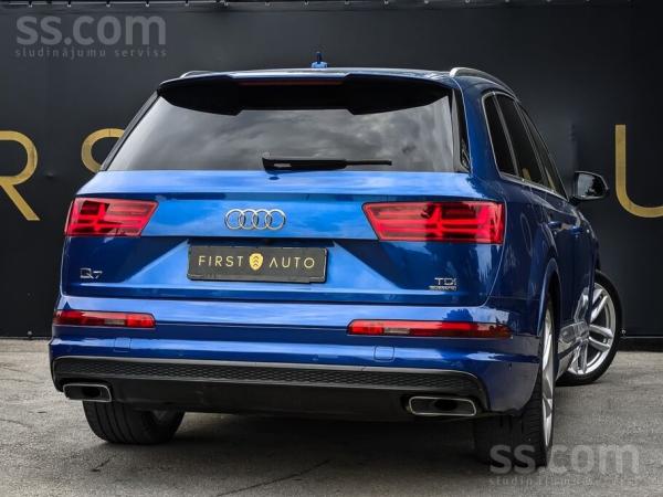 Blue Audi Q7 2016 in Tukums, with an engine capacity of 3.00 L and mileage of 260 thousand km for 25500 €, photo 4 on AUTOMOTO.COM.LV