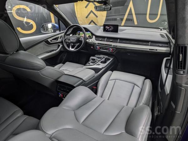 Blue Audi Q7 2016 in Tukums, with an engine capacity of 3.00 L and mileage of 260 thousand km for 25500 €, photo 5 on AUTOMOTO.COM.LV