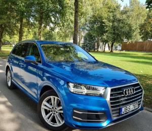 Синий Ауди Ку 7 2016 в Шяуляй, объемом двигателя 3.00 л и пробегом 220 тыс. км за 17500 €, фото 13 на AUTOMOTO.COM.LV