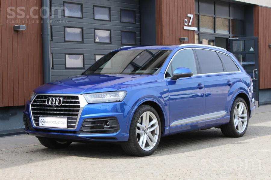 Zils Audi Q7 2016 Rīga, ar dzinēja tilpumu 3.00 L un nobraukumu 145 tūkst. km par 29480 €, foto 3 vietnē AUTOMOTO.COM.LV
