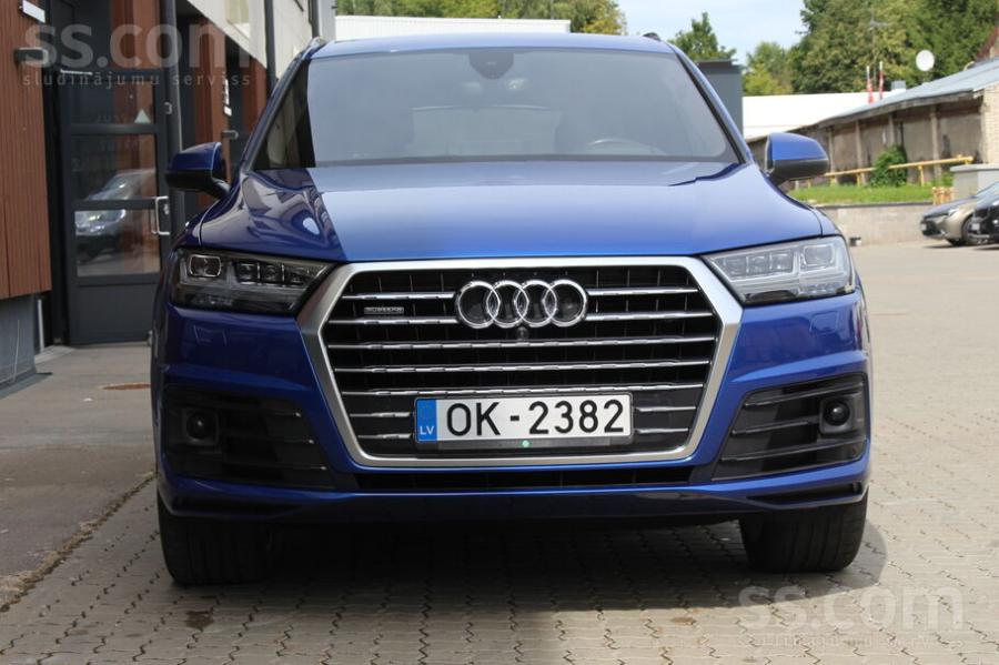 Zils Audi Q7 2016 Rīga, ar dzinēja tilpumu 3.00 L un nobraukumu 145 tūkst. km par 29480 €, foto 4 vietnē AUTOMOTO.COM.LV