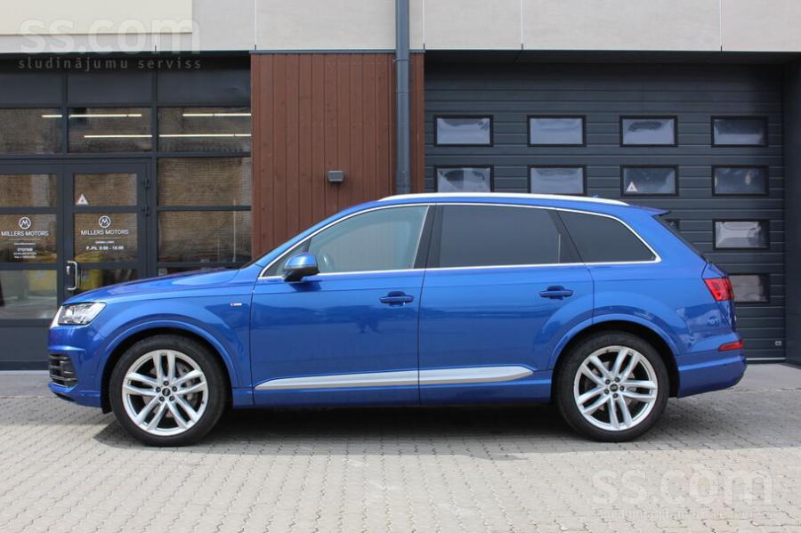 Zils Audi Q7 2016 Rīga, ar dzinēja tilpumu 3.00 L un nobraukumu 145 tūkst. km par 29480 €, foto 5 vietnē AUTOMOTO.COM.LV