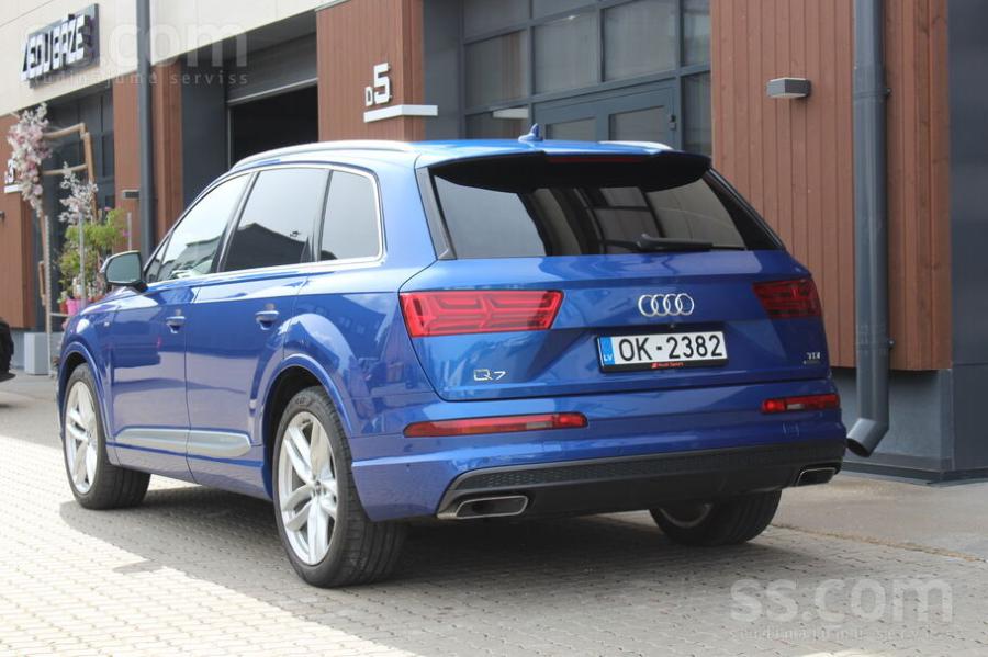 Zils Audi Q7 2016 Rīga, ar dzinēja tilpumu 3.00 L un nobraukumu 145 tūkst. km par 29480 €, foto 6 vietnē AUTOMOTO.COM.LV