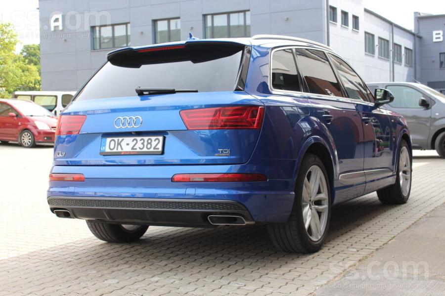 Zils Audi Q7 2016 Rīga, ar dzinēja tilpumu 3.00 L un nobraukumu 145 tūkst. km par 29480 €, foto 7 vietnē AUTOMOTO.COM.LV