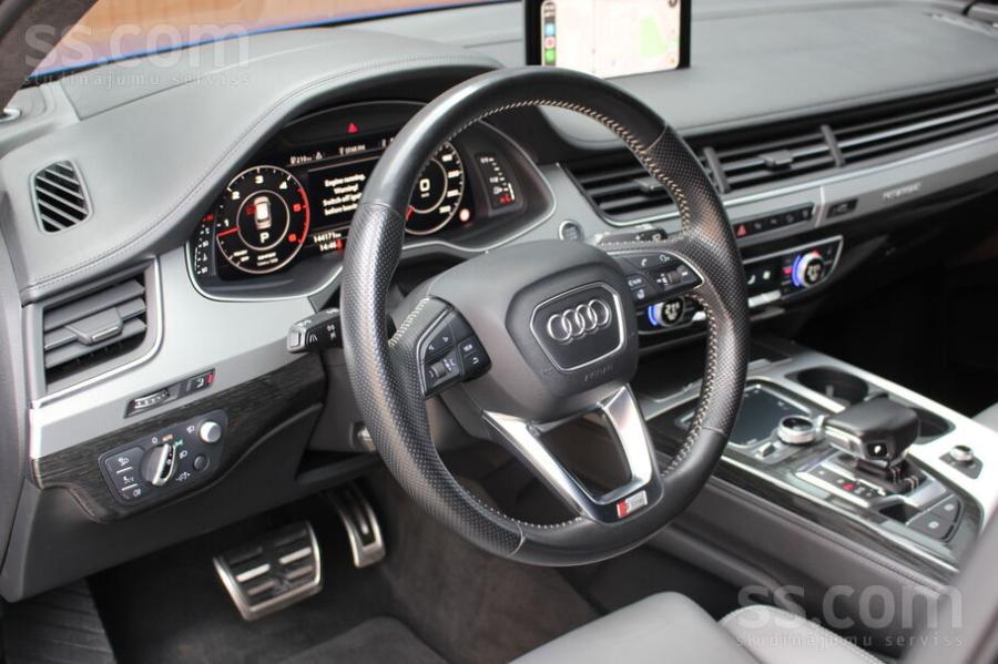 Zils Audi Q7 2016 Rīga, ar dzinēja tilpumu 3.00 L un nobraukumu 145 tūkst. km par 29480 €, foto 8 vietnē AUTOMOTO.COM.LV