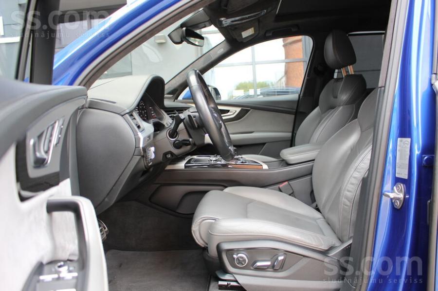 Zils Audi Q7 2016 Rīga, ar dzinēja tilpumu 3.00 L un nobraukumu 145 tūkst. km par 29480 €, foto 9 vietnē AUTOMOTO.COM.LV