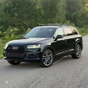 Zils Audi Q7 2017 Tauragė, ar dzinēja tilpumu 3.00 L un nobraukumu 221 tūkst. km par 20900 €, foto  vietnē AUTOMOTO.COM.LV