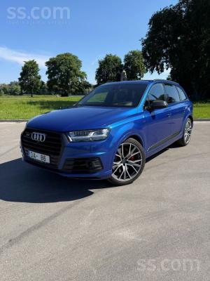 Blue Audi Q7 2017 in Riga, with an engine capacity of 4.00 L and mileage of 199 thousand km for 33000 €, photo  on AUTOMOTO.COM.LV