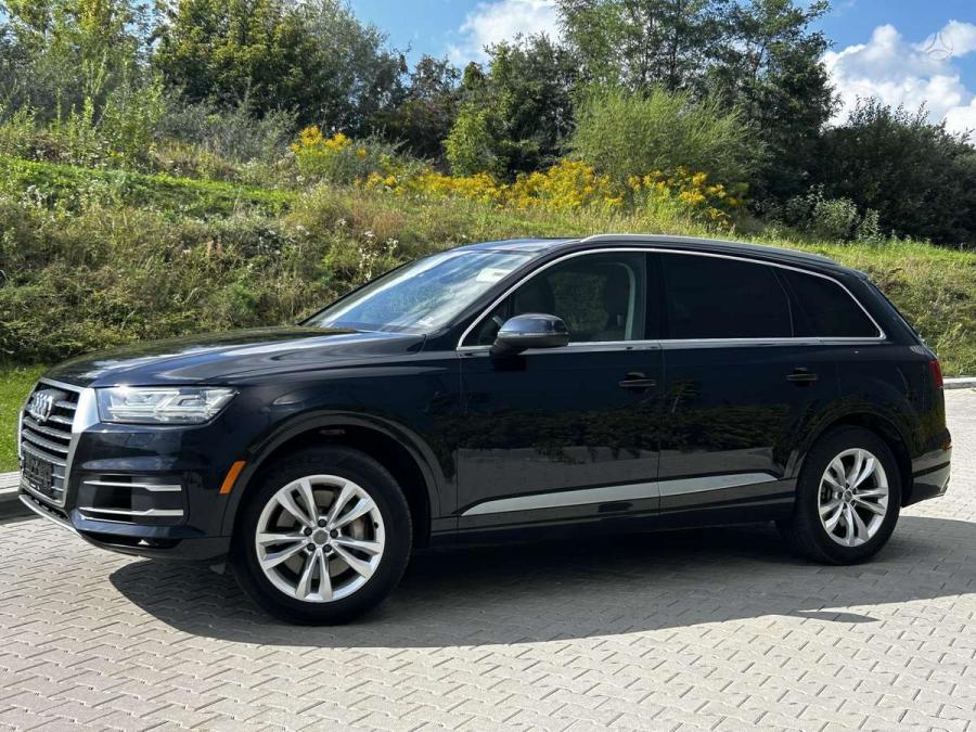 Blue Audi Q7 2017 in Vilnius, with an engine capacity of 1.98 L and mileage of 243 thousand km for 17900 €, photo 3 on AUTOMOTO.COM.LV
