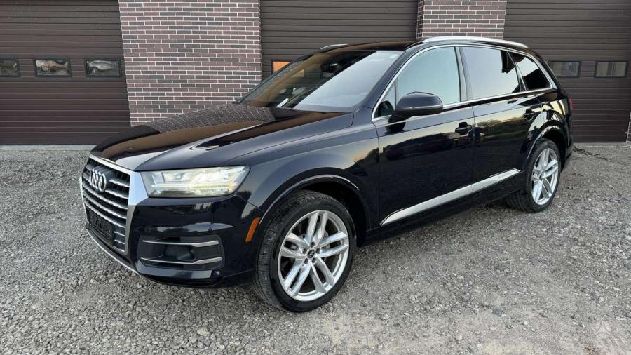 Blue Audi Q7 2017 in Vilnius, with an engine capacity of 3.00 L and mileage of 236 thousand km for 11700 €, photo 3 on AUTOMOTO.COM.LV