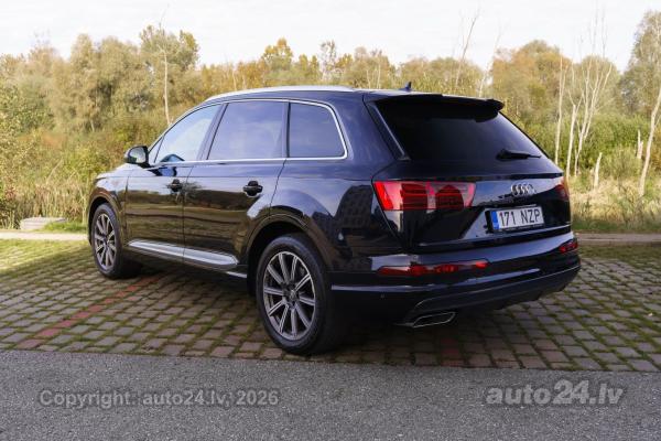 Blue Audi Q7 2017 in Tartu, with an engine capacity of 3.00 L and mileage of 212 thousand km for 23990 €, photo 7 on AUTOMOTO.COM.LV