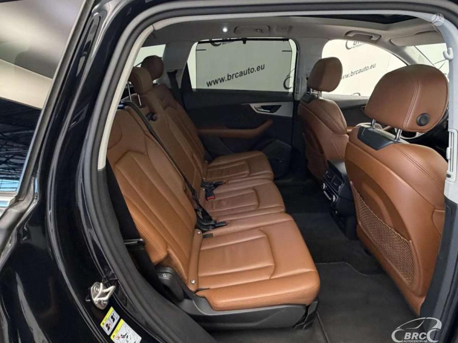 Blue Audi Q7 2018 in Vilnius, with an engine capacity of 2.97 L and mileage of 205 thousand km for 25500 €, photo 13 on AUTOMOTO.COM.LV