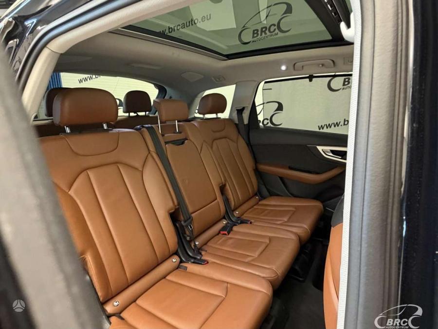 Blue Audi Q7 2018 in Vilnius, with an engine capacity of 2.97 L and mileage of 205 thousand km for 25500 €, photo 14 on AUTOMOTO.COM.LV