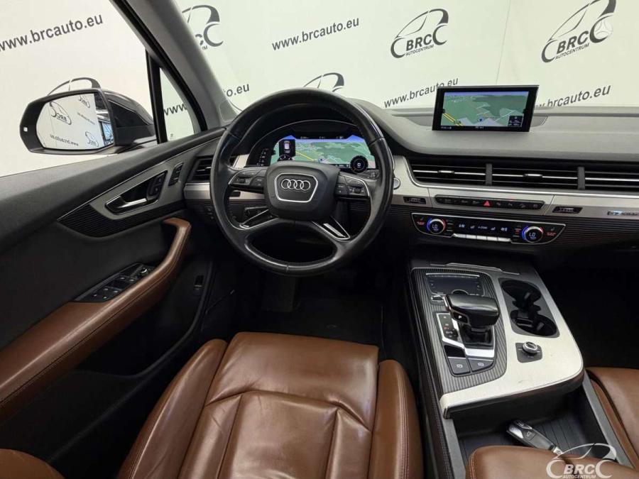 Blue Audi Q7 2018 in Vilnius, with an engine capacity of 2.97 L and mileage of 205 thousand km for 25500 €, photo 18 on AUTOMOTO.COM.LV
