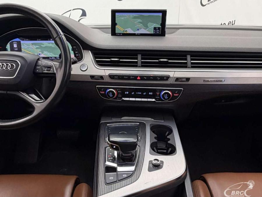 Blue Audi Q7 2018 in Vilnius, with an engine capacity of 2.97 L and mileage of 205 thousand km for 25500 €, photo 19 on AUTOMOTO.COM.LV