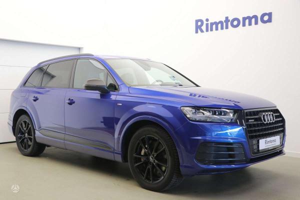 Синий Ауди Ку 7 2018 в Вильнюс, объемом двигателя 2.97 л и пробегом 153 тыс. км за 29990 €, фото 1 на AUTOMOTO.COM.LV
