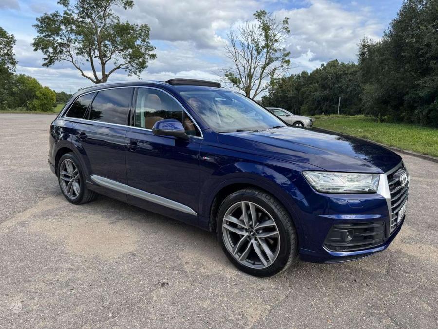 Zils Audi Q7 2018 Kauņa, ar dzinēja tilpumu 2.97 L un nobraukumu 153 tūkst. km par 30800 €, foto 7 vietnē AUTOMOTO.COM.LV