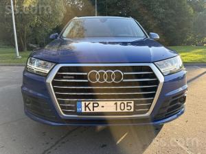 Blue Audi Q7 2018 in Riga, with an engine capacity of 3.00 L and mileage of 172 thousand km for 28900 €, photo 3 on AUTOMOTO.COM.LV
