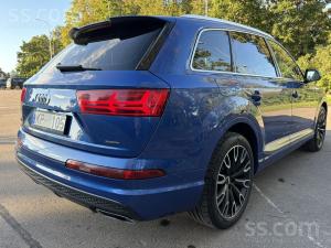 Blue Audi Q7 2018 in Riga, with an engine capacity of 3.00 L and mileage of 172 thousand km for 28900 €, photo 6 on AUTOMOTO.COM.LV