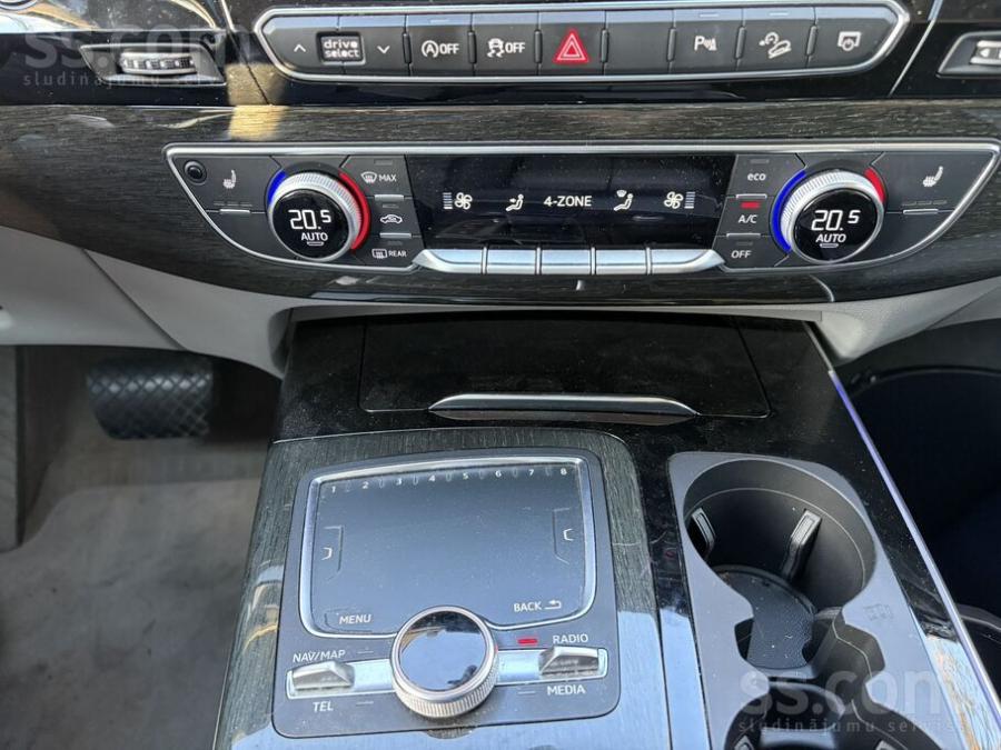 Blue Audi Q7 2018 in Riga, with an engine capacity of 3.00 L and mileage of 172 thousand km for 28900 €, photo 13 on AUTOMOTO.COM.LV