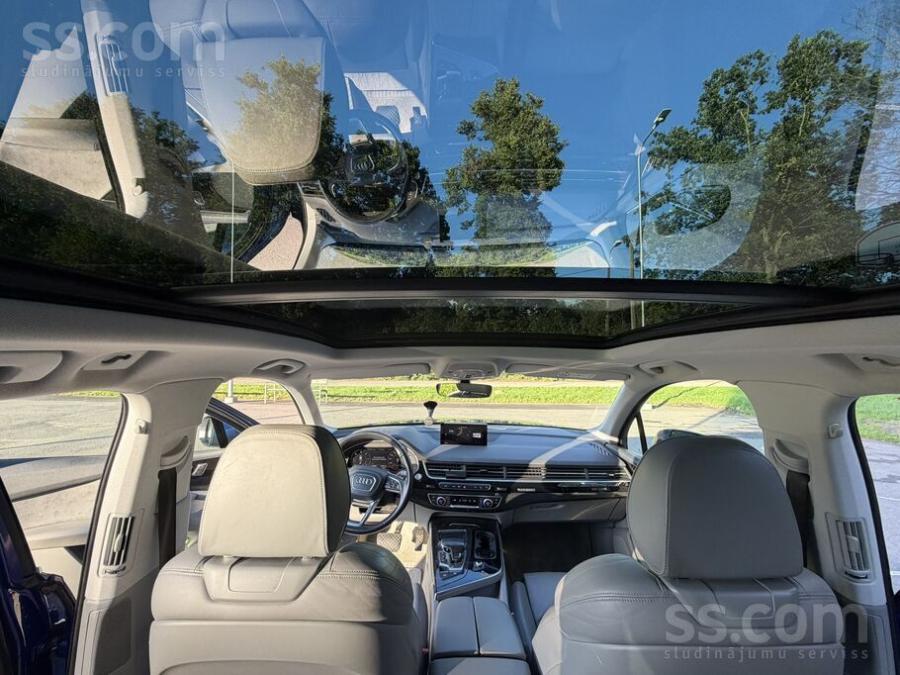 Blue Audi Q7 2018 in Riga, with an engine capacity of 3.00 L and mileage of 172 thousand km for 28900 €, photo 21 on AUTOMOTO.COM.LV