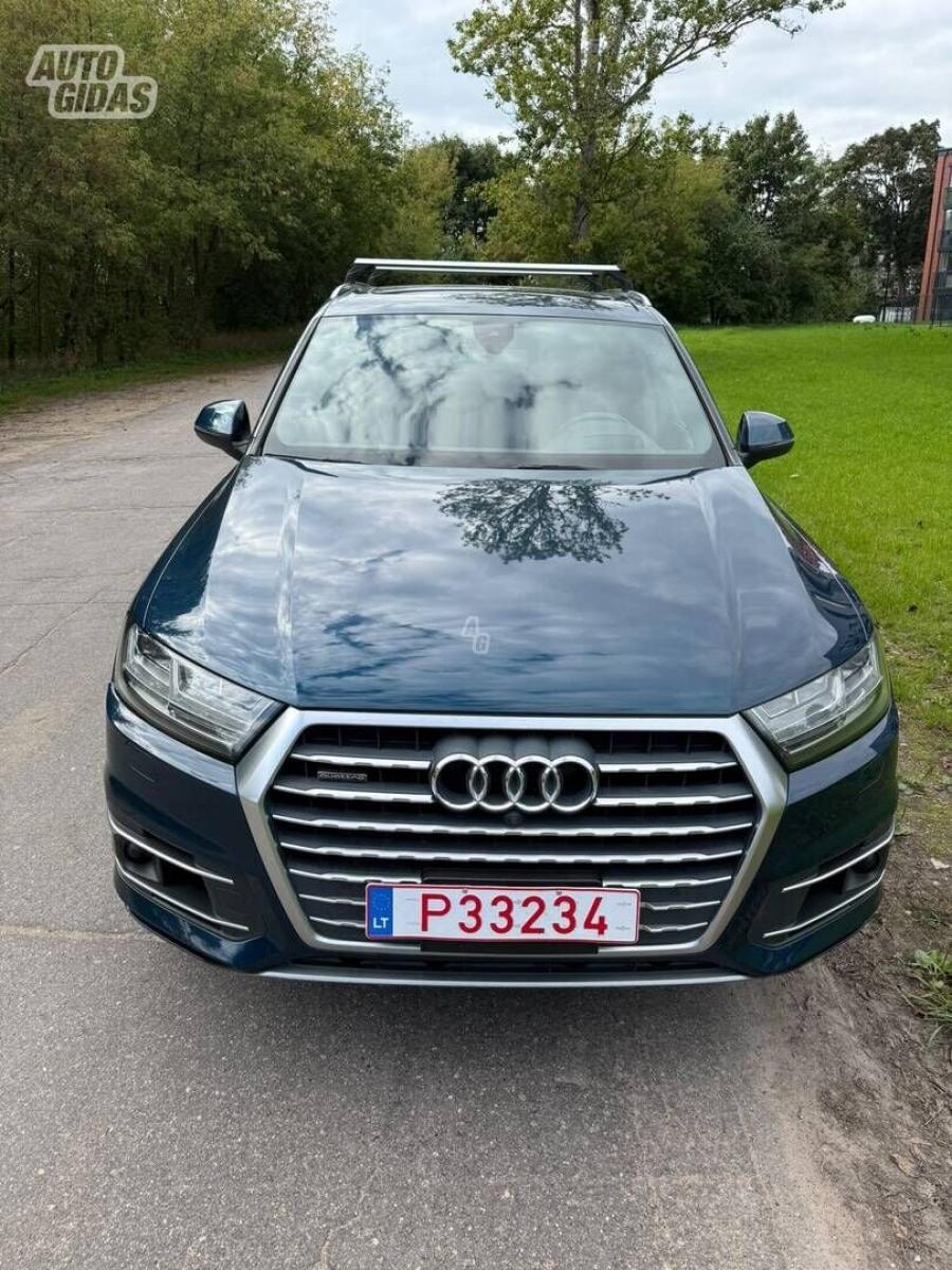 Blue Audi Q7 2018 in Vilnius, with an engine capacity of 3.00 L and mileage of 242 thousand km for 21400 €, photo 4 on AUTOMOTO.COM.LV