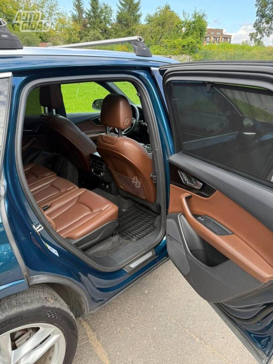 Blue Audi Q7 2018 in Vilnius, with an engine capacity of 3.00 L and mileage of 242 thousand km for 21400 €, photo 11 on AUTOMOTO.COM.LV