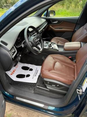 Blue Audi Q7 2018 in Vilnius, with an engine capacity of 3.00 L and mileage of 242 thousand km for 21400 €, photo 20 on AUTOMOTO.COM.LV