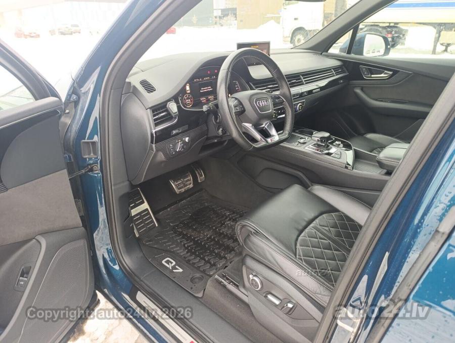 Blue Audi Q7 2019 in Tallinn, with an engine capacity of 3.00 L and mileage of 102 thousand km for 43000 €, photo 11 on AUTOMOTO.COM.LV